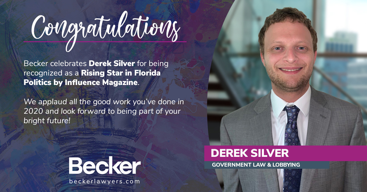INFLUENCE Magazine Names Derek Silver A Rising Star in Florida Politics ...